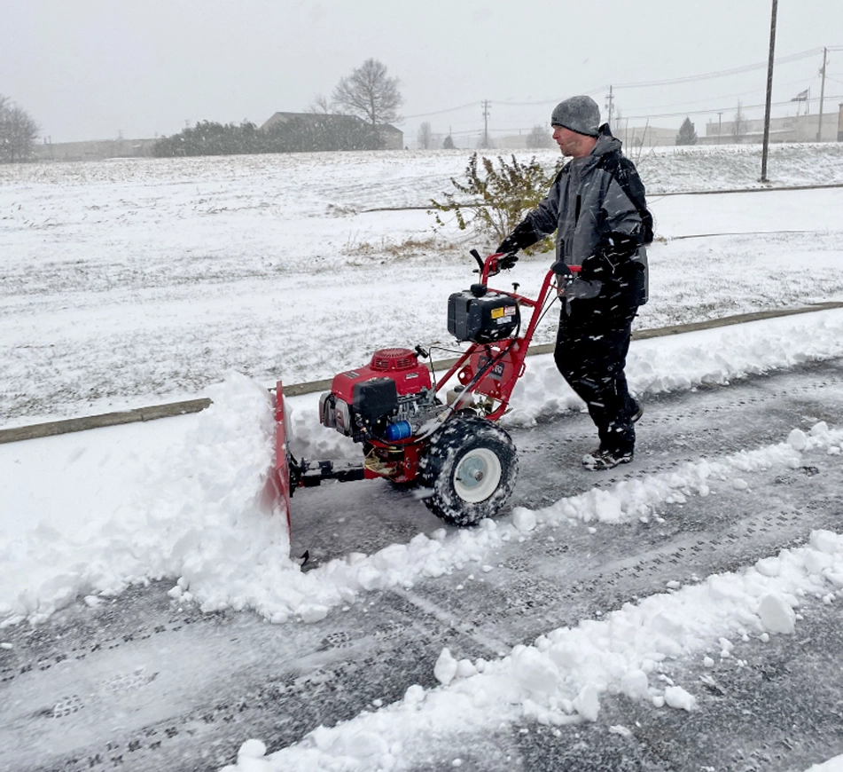 Walk-Behind, Gas-Powered, Self-Propelled Snow Plow | Turf Teq